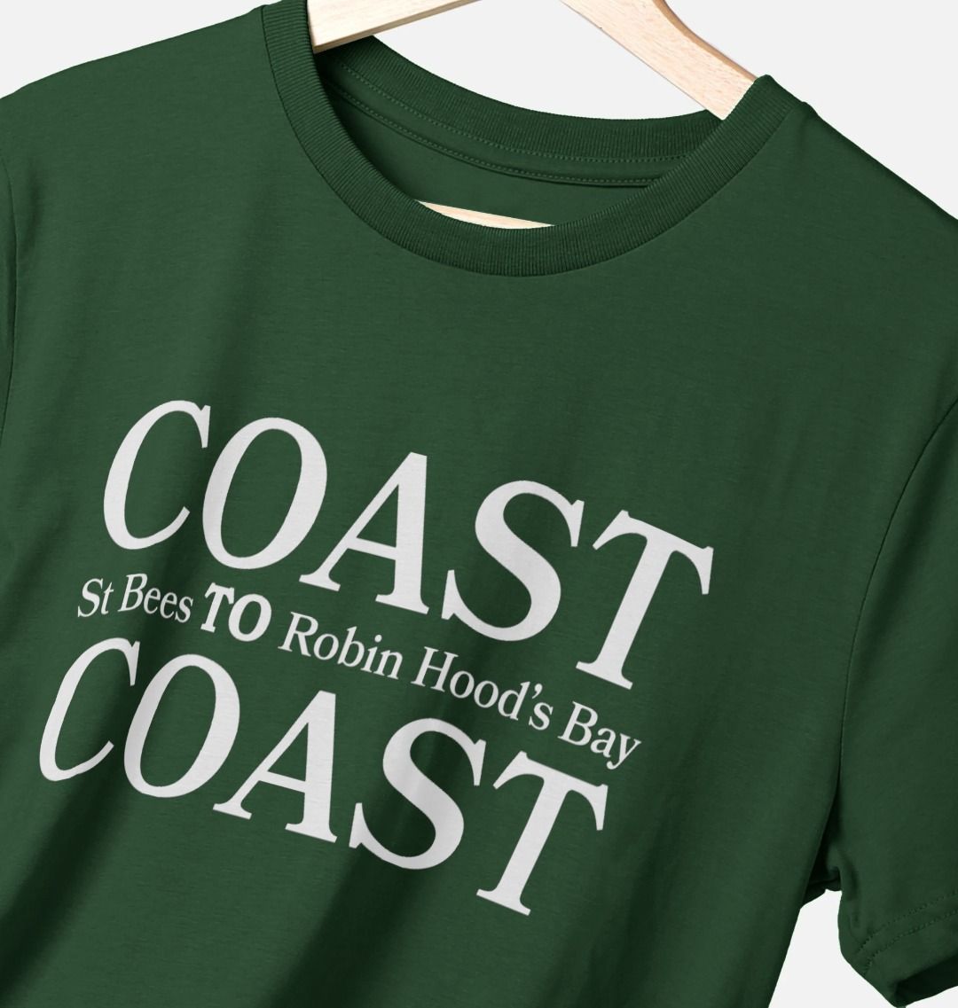 Coast to Coast - St Bees to Robin Hood's Bay - men's t-shirt — The ...