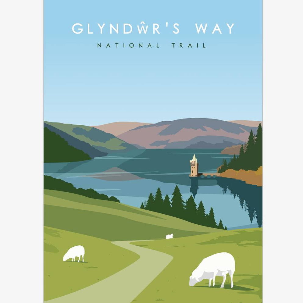 Glyndwr's Way National Trail Poster - a Trail to Remember - The Trails Shop