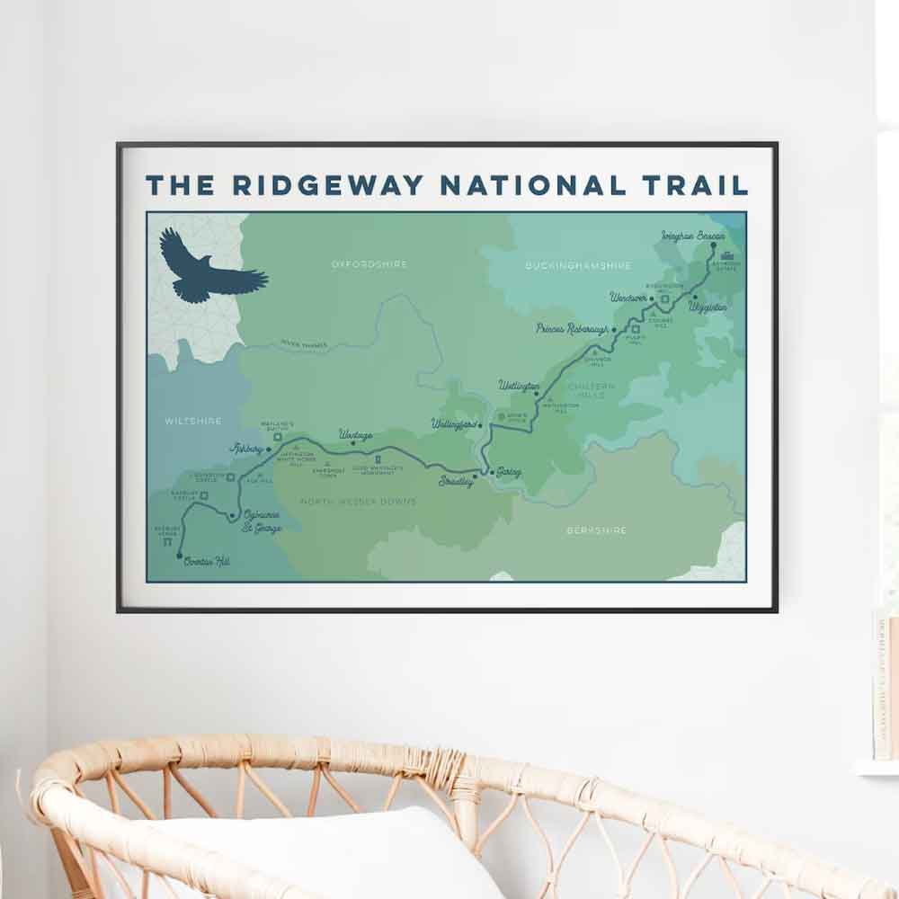 The Ridgeway Art Print — The Trails Shop