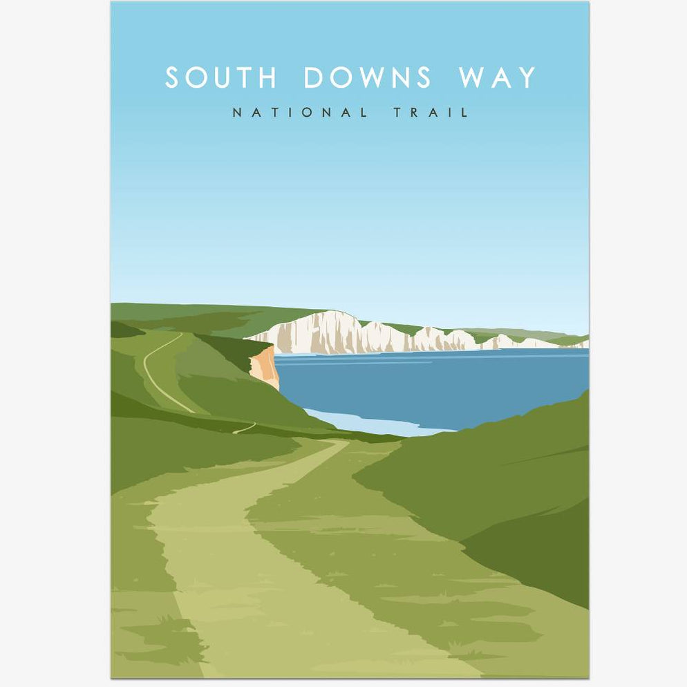 South Downs Way National Trail Poster - a Trail to Remember - The ...