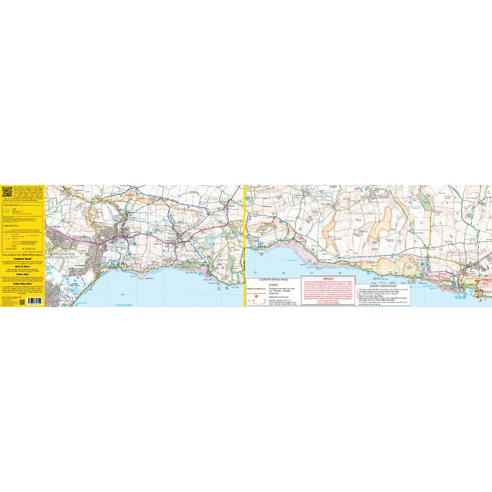 South West Coast Path Zigzag map - Ferry Bridge to Lulworth - The ...