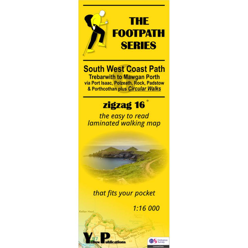 South West Coast Path Zigzag map - 6 - Trebarwith to Mawgan Porth — The ...