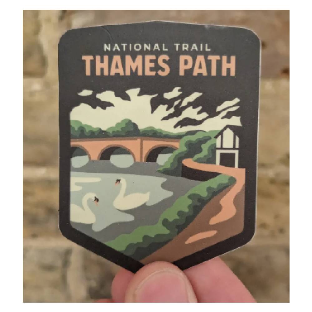 Thames Path vinyl sticker - The Trails Shop