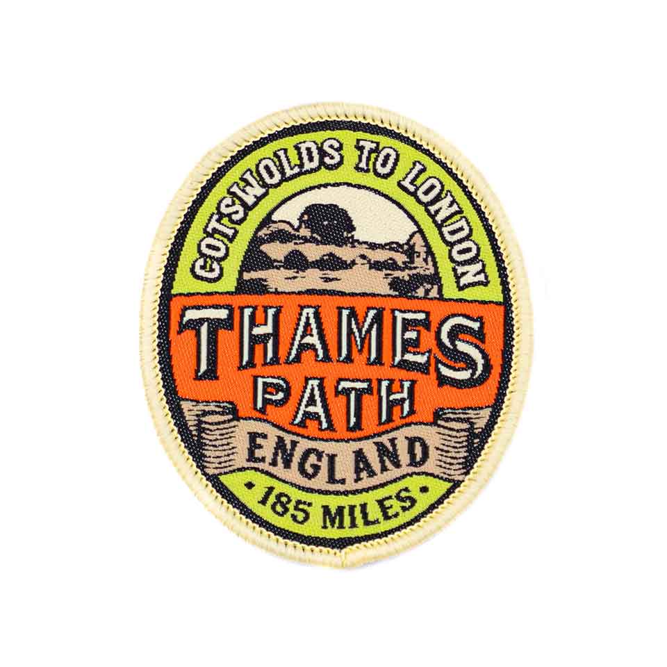 Thames Path woven patch badge - The Trails Shop