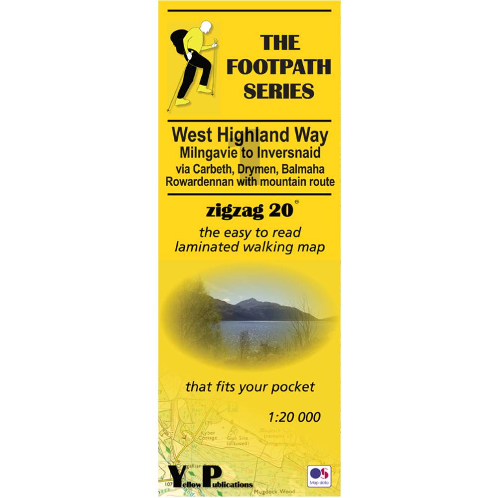 West Highland Way Zigzag map - 1 - Milngavie to Inversnaid - The Trails ...