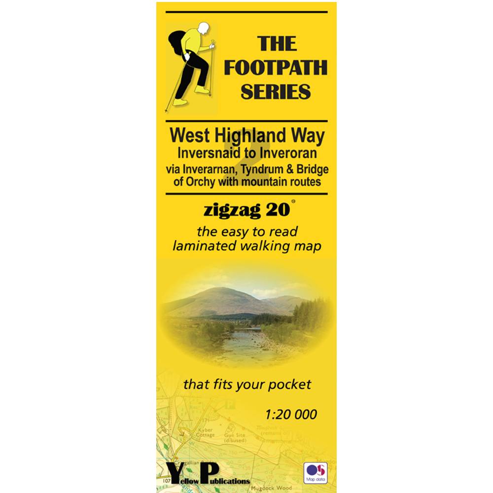 West Highland Way Zigzag map - 2 - Inversnaid to Inveroran - The Trails ...