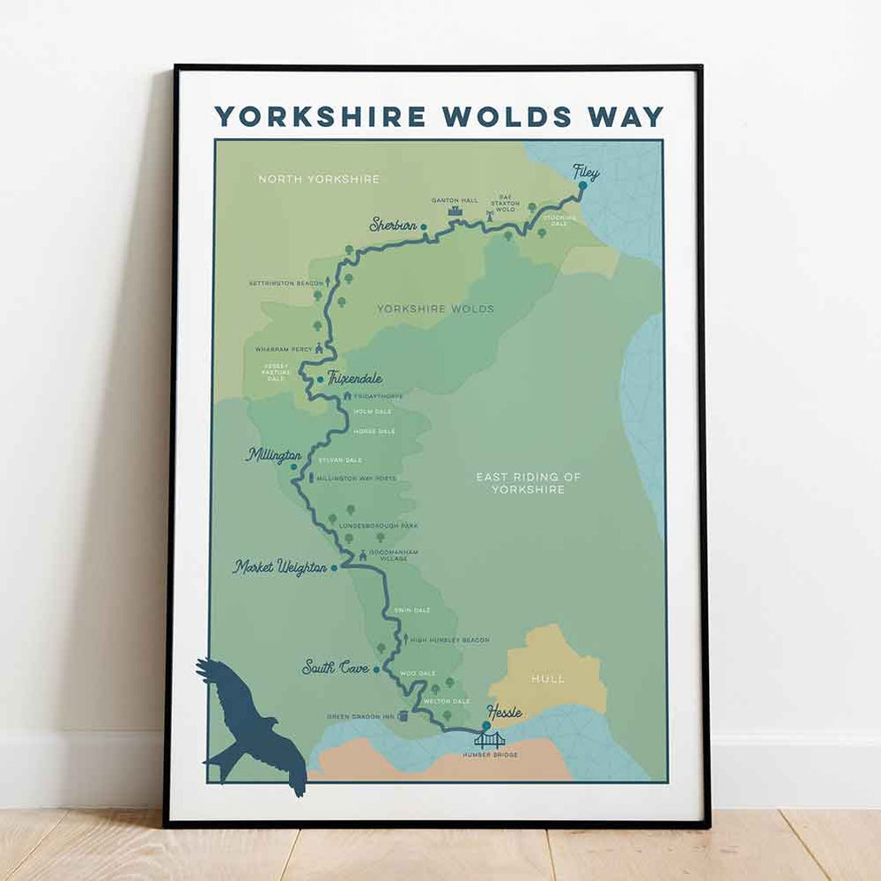 Yorkshire Wolds Way Art Print — The Trails Shop