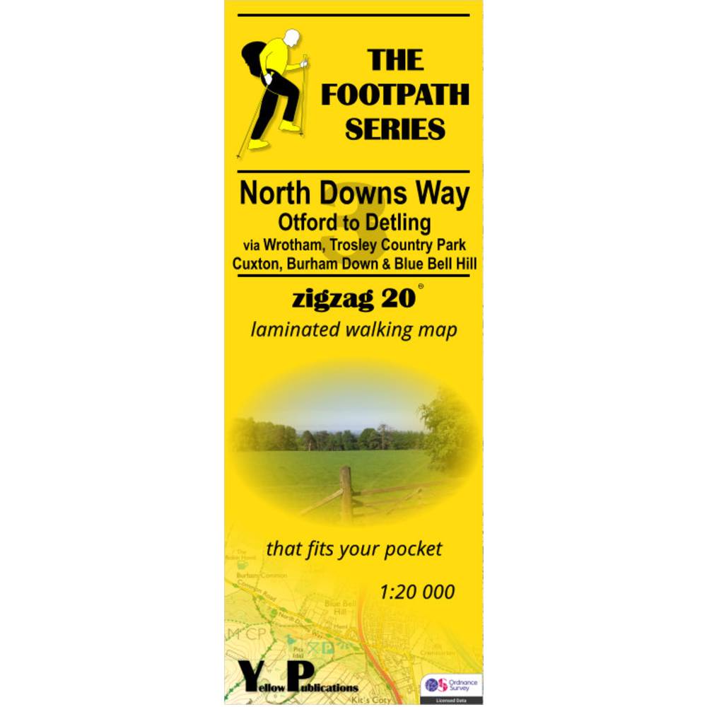 North Downs Way Zigzag map 3 - Otford to Detling- The Trails Shop