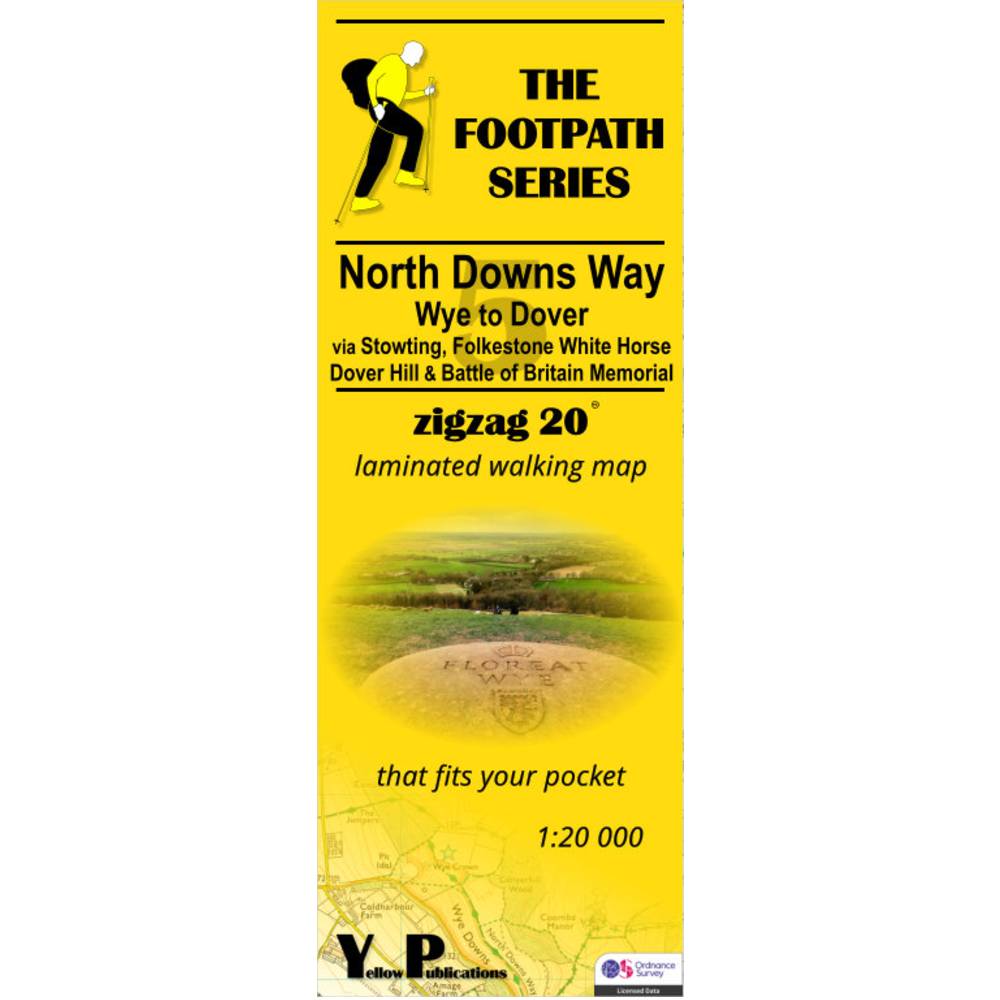 North Downs Way Zigzag map 5 - Wye to Dover - The Trails Shop