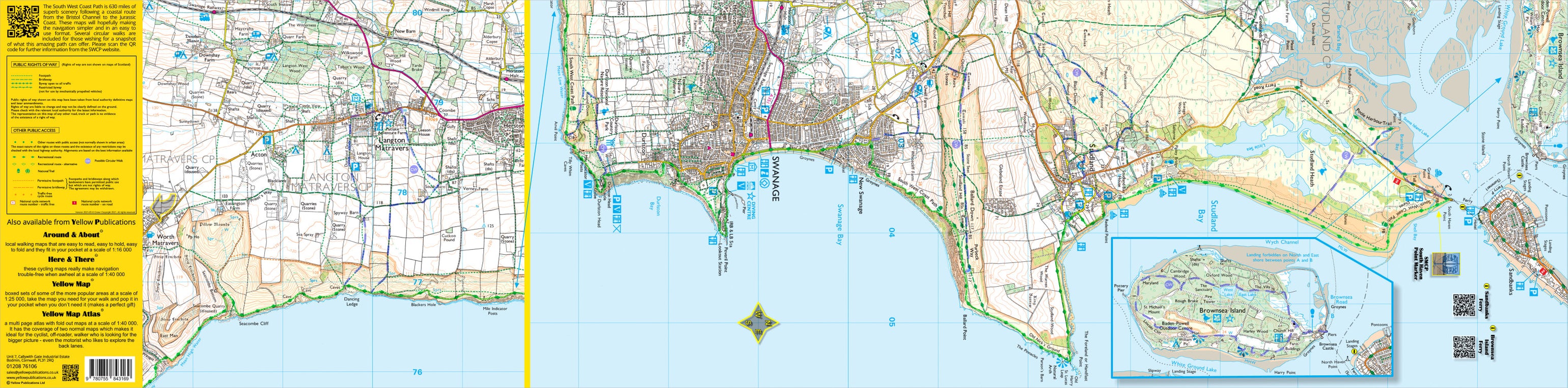 South West Coast Path Zigzag map - Lulworth to South Haven Point - The ...