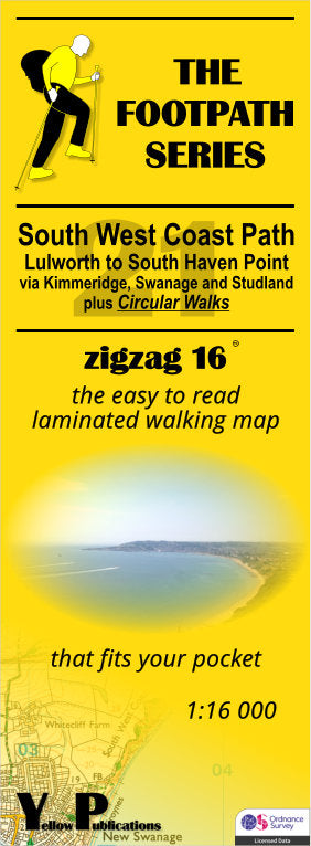 South West Coast Path Zigzag map - Lulworth to South Haven Point - The ...
