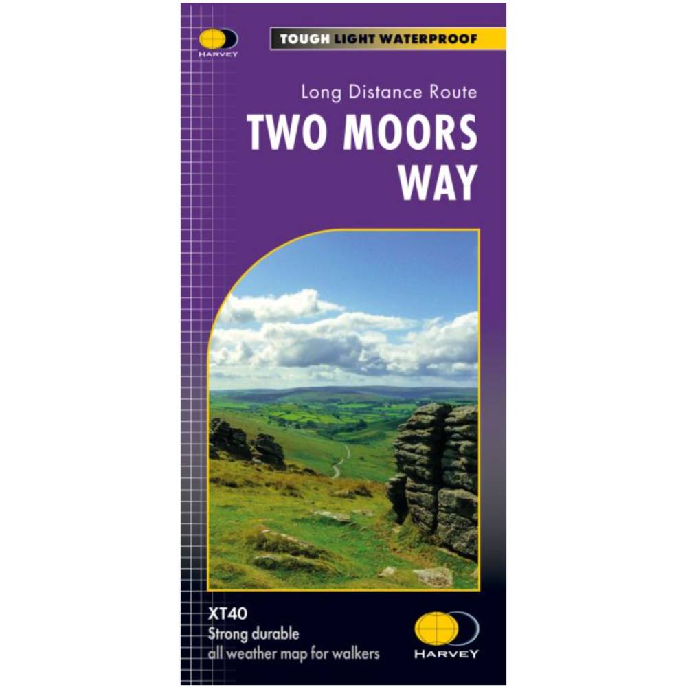 Two Moors Way Harvey map - The Trails Shop