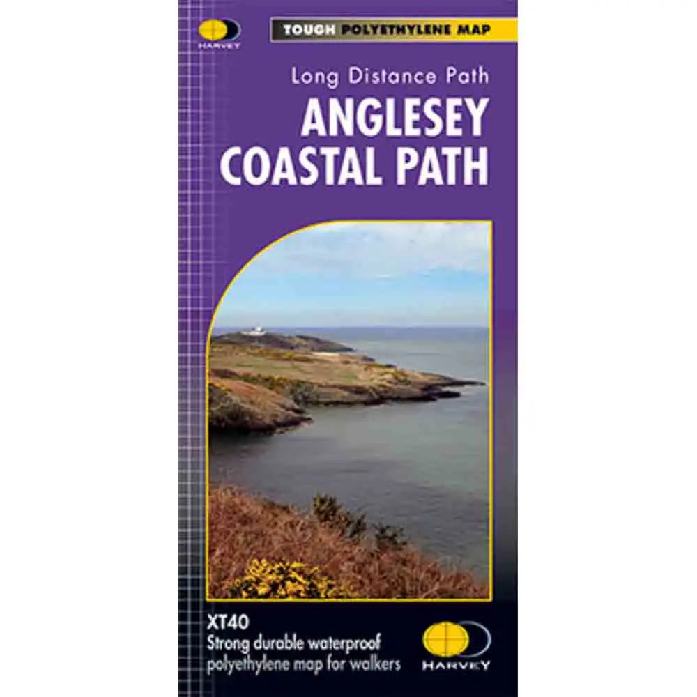 Anglesey Coastal Path Harvey map - The Trails Shop