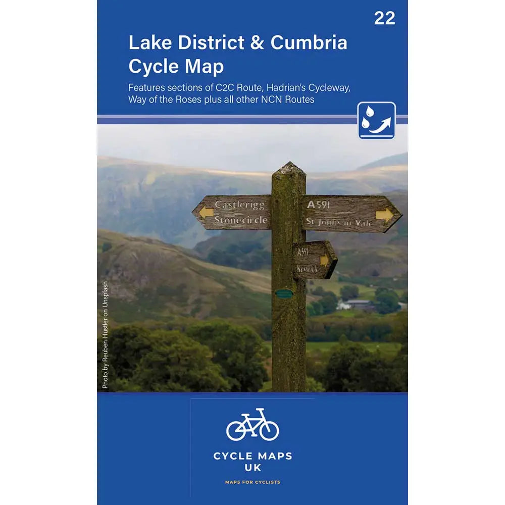 Lake District & Cumbria Cycle Map - The Trails Shop