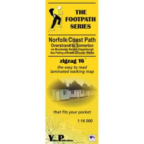Norfolk Coast Path Zigzag map - Overstrand to Somerton - The Trails Shop