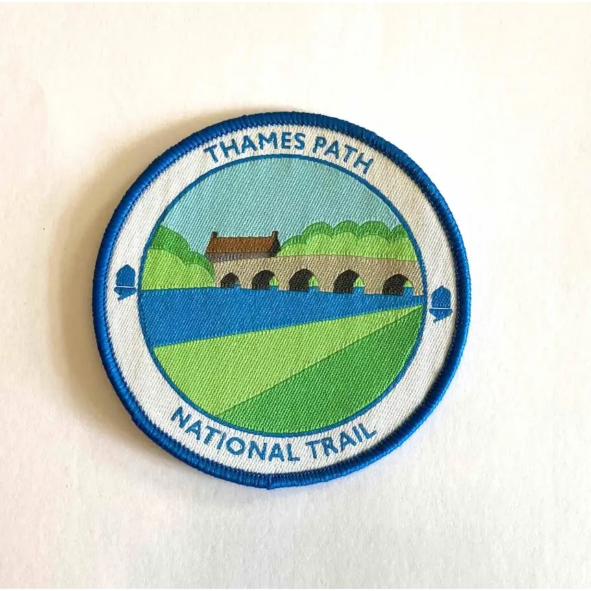 Thames Path woven sew-on badge - The Trails Shop
