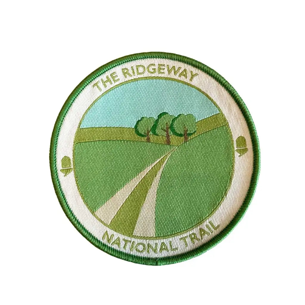 The Ridgeway woven sew-on badge - circular - The Trails Shop