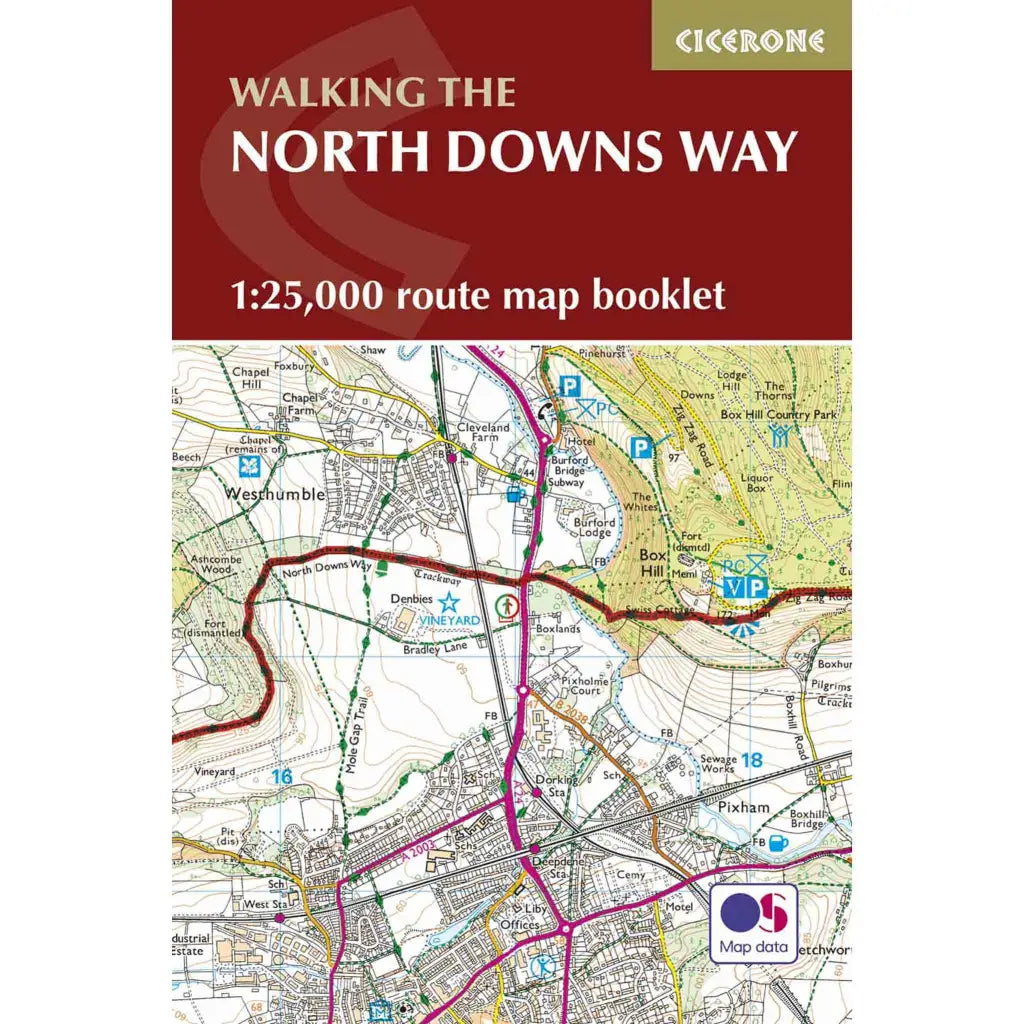 Walking the North Downs Way map booklet - The Trails Shop